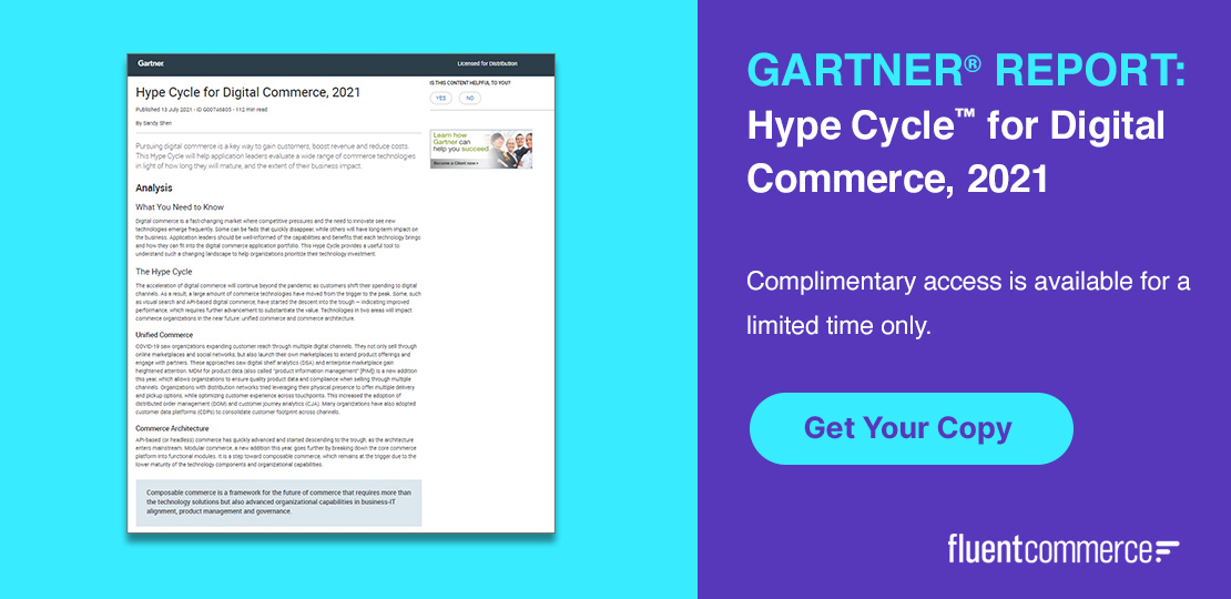 Gartner Report: Hype Cycle for Digital Commerce 2021