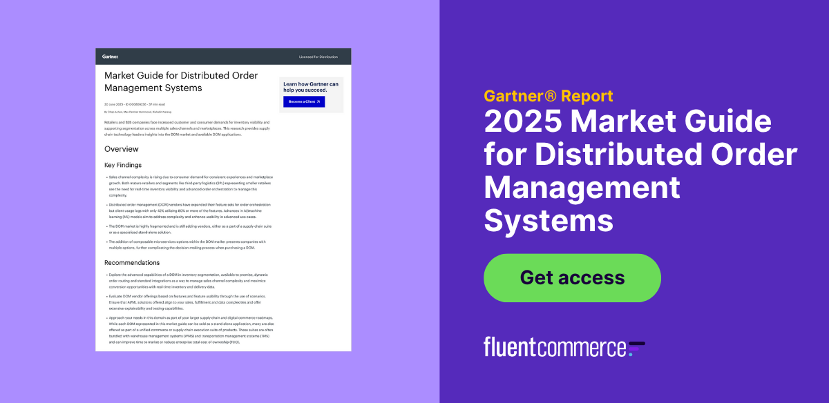 Gartner® Report 2025 Market Guide For Distributed Order Management Systems