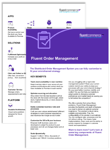 Order Management Solutions | Briefs | Fluent Commerce